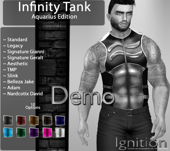 Second Life Marketplace - Ignition Infinity Tank Aquarius Demo